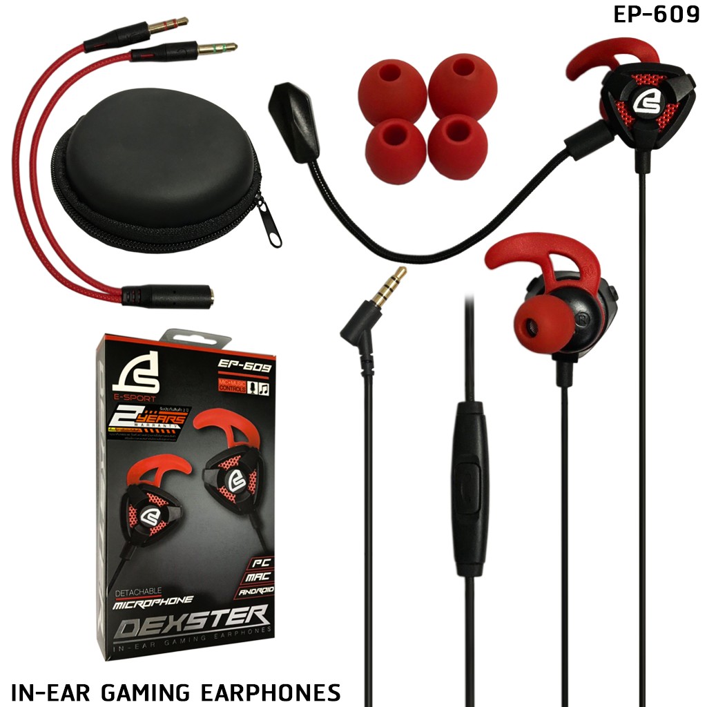 SIGNO E-Sport In-Ear Gaming Headphone รุ่น DEXSTER EP-609 ...