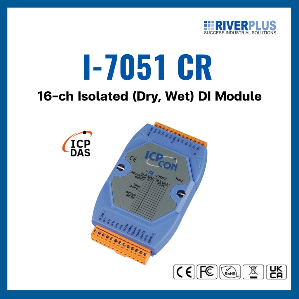 ICP DAS I-7051 CR 6-ch Isolated (Dry, Wet) DI Module using DCON Protocol | Shopee Thailand