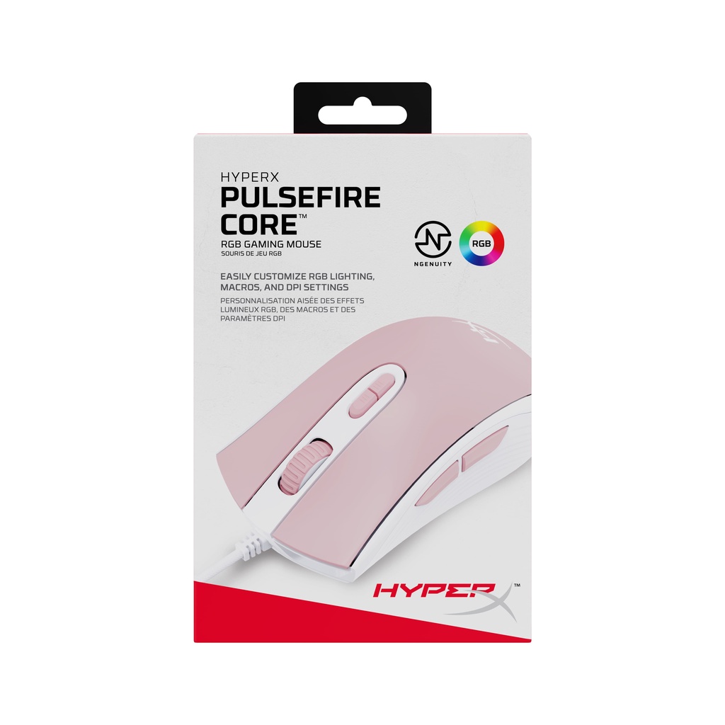 (Limited Edition) HyperX Pulsefire Core (Pink)RGB gaming mouse 6200 DPI ...