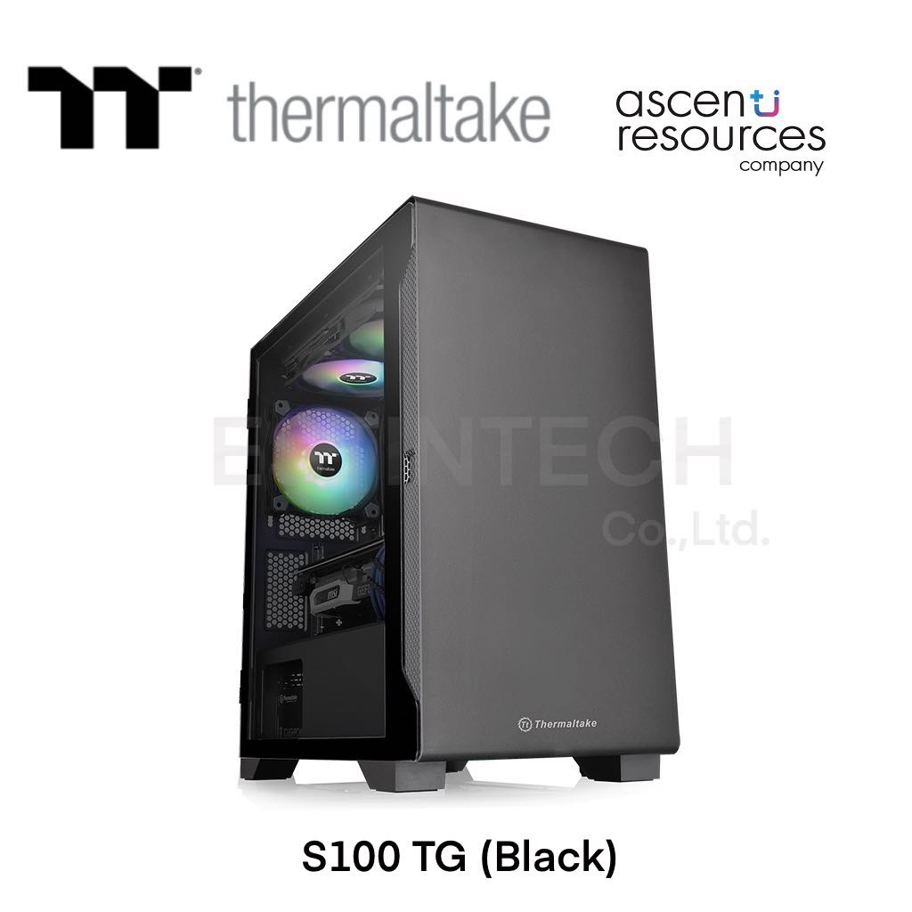 Case (เคส) Thermaltake S100 TG (Black) ของใหม่ | Shopee Thailand