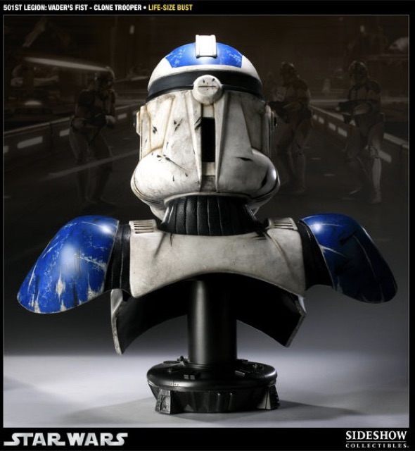 Bust Life-Size 11 Clone Trooper 501st Legion - Sideshow - jingjo15 ...