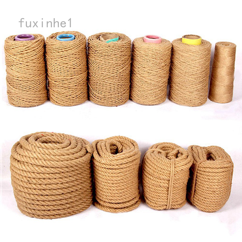 ღღ100M Natural jute rope best craft gift rope Christmas rope durable ...