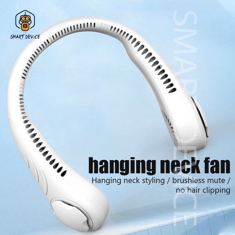 Hanging Neck Fan Portable Bladeless Personal Wearable Neckband Leafless ...