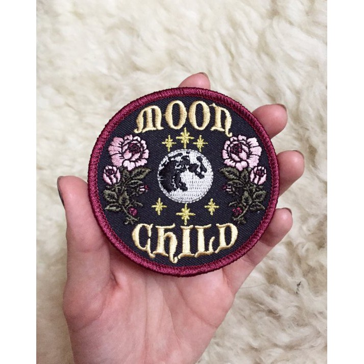 DIY Moon Goddess Market Original Moon Child Patch Embroidered Applique ...