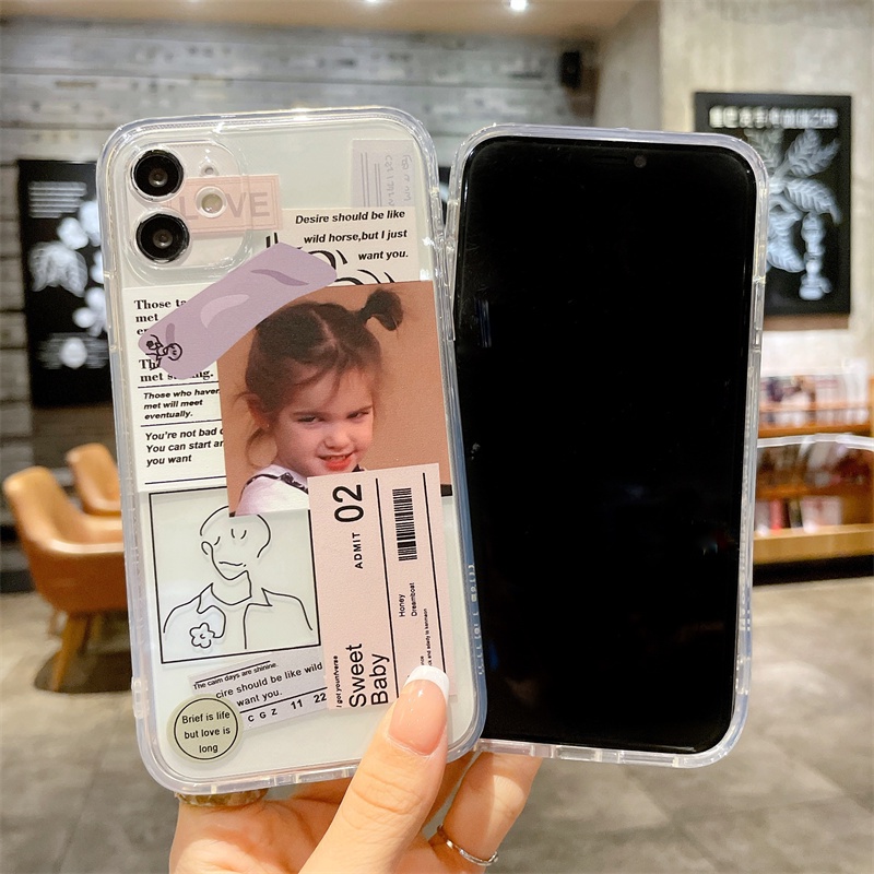 ลายแถบข้าง iPhone Case รูปแบบตลก เคสมือถือ เคสซิลิโคน พิมพ์ลายเด็กผู้ชาย สําหรับ iPhone se2020 ...