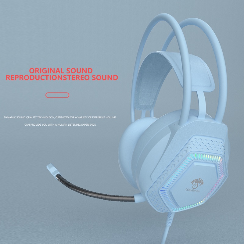 24H เรือ Leaven G70 headset gaming หูฟัง 7 1 RGB เรืองแสง สาย หูฟังตัด ...