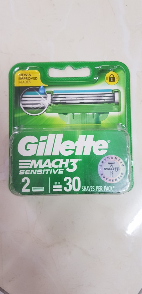 Gillette MACH3 TURBO SENSITIVE 2 ชิ้น และ 4 ชิ้น | Shopee Thailand