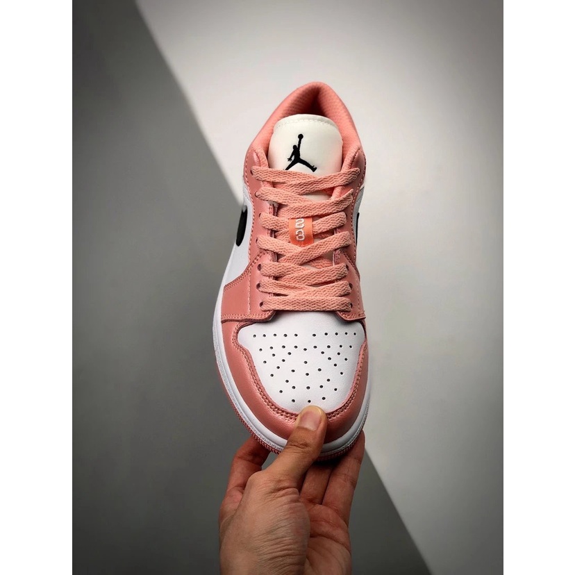 Air Jordan 1 Low Yellow Peach Powder Official Synchronous Color ...