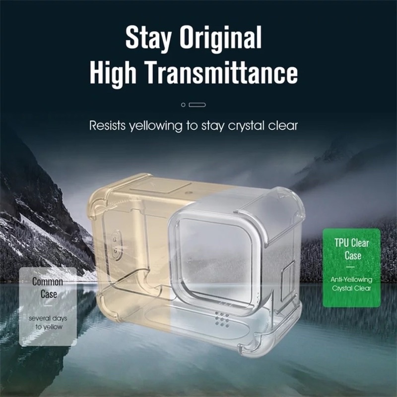 Anti-fall Case for GoPro Hero 1110 9 Black Transparent TPU Shockproof ...