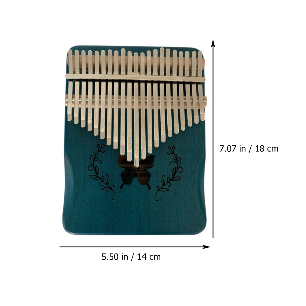 21 Key Kalimba Portable Thumb Piano Mahogany Wooden Mbira Musical ...
