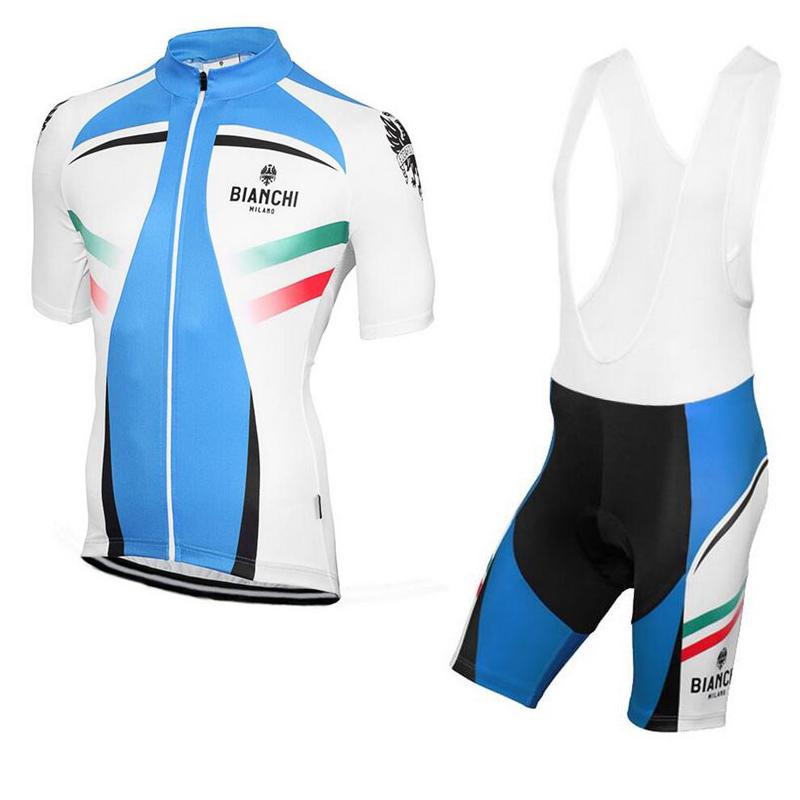 Team BianChi Men Bicycle Jersey Kits Gel Pad MTB Road Bike Cycling ...