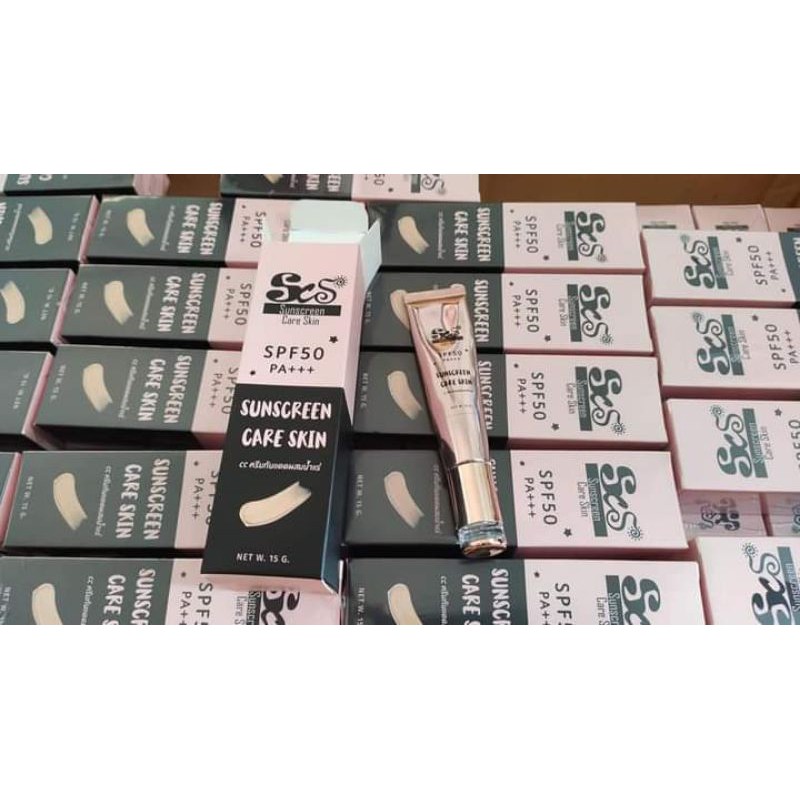 SCS cream กันแดดน้ำแร่ผสมรองพื้น ส่งฟรี | Shopee Thailand