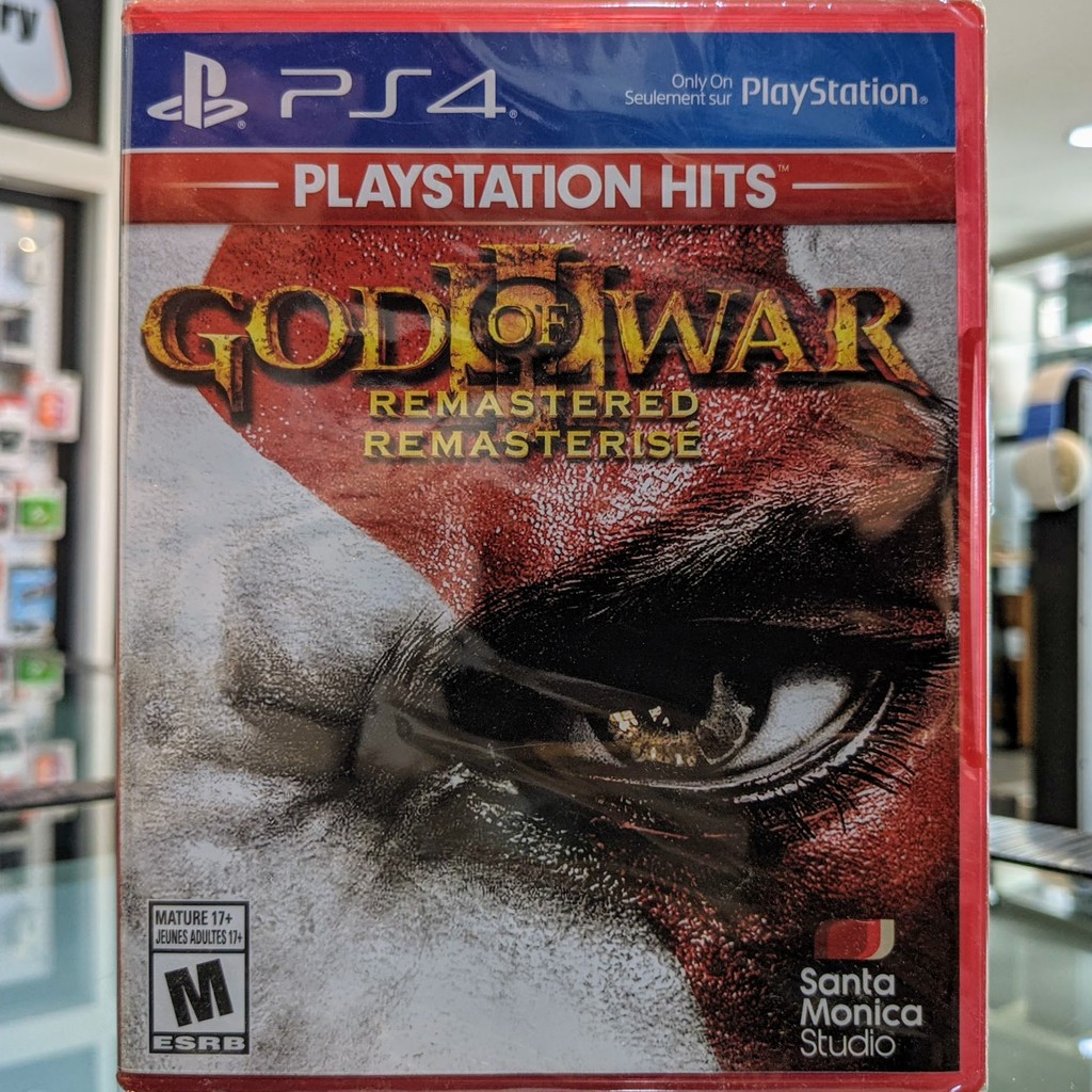 (ภาษาอังกฤษ) มือ1 PS4 God of War III Remastered แผ่นPS4 เกมPS4 (เล่นกับ PS5 ได้ God of War 3 ...