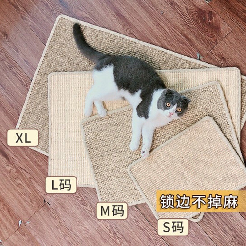 sisal cat scratch pad cat scratcher sisal pet mat cat claw sharpener ...