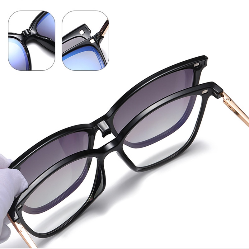 2 In 1 Finished Cat Eye Myopia Prescription Glasses Women Optical ...