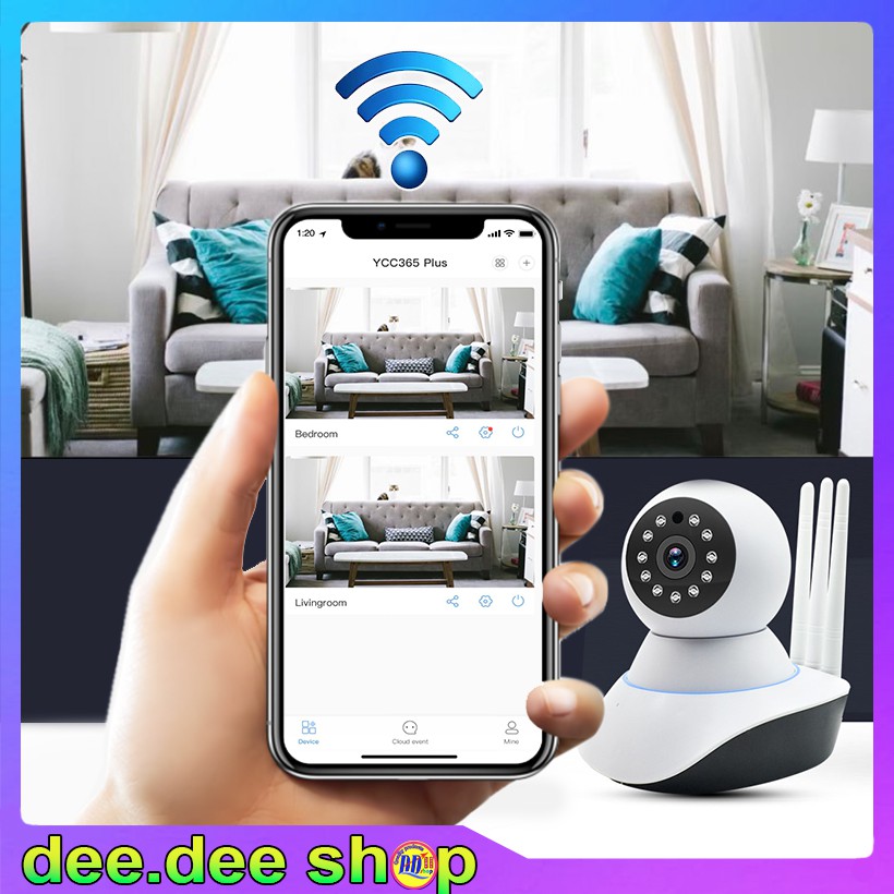 CCTV-wifi HD smart camera ติดตามการเคลื่อนไหวอัตโนมัติ PT Smart Home ...