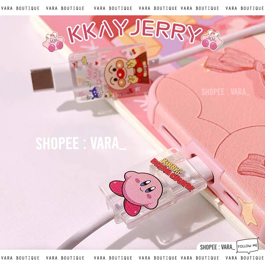 พร้อมส่ง ตัวถนอมสายชาร์จ อะคริลิค TPUใส ราคาต่อชิ้น ลายการ์ตูน กันสายหัก USB Cable Bite - vara ...
