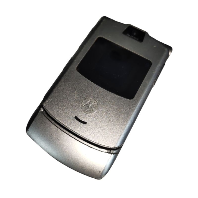 MOTOROLA RAZR V3 สีเทา เครื่องสะสม ใช้งานไม่ได้ (ส่งเร็ว ...