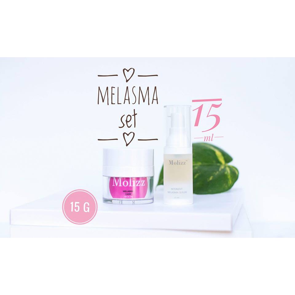 Molizz เซทจัดการฝ้า กระ จุดด่างดำ แบบเร่งด่วน เซรั่ม+ครีมโมลิส ...