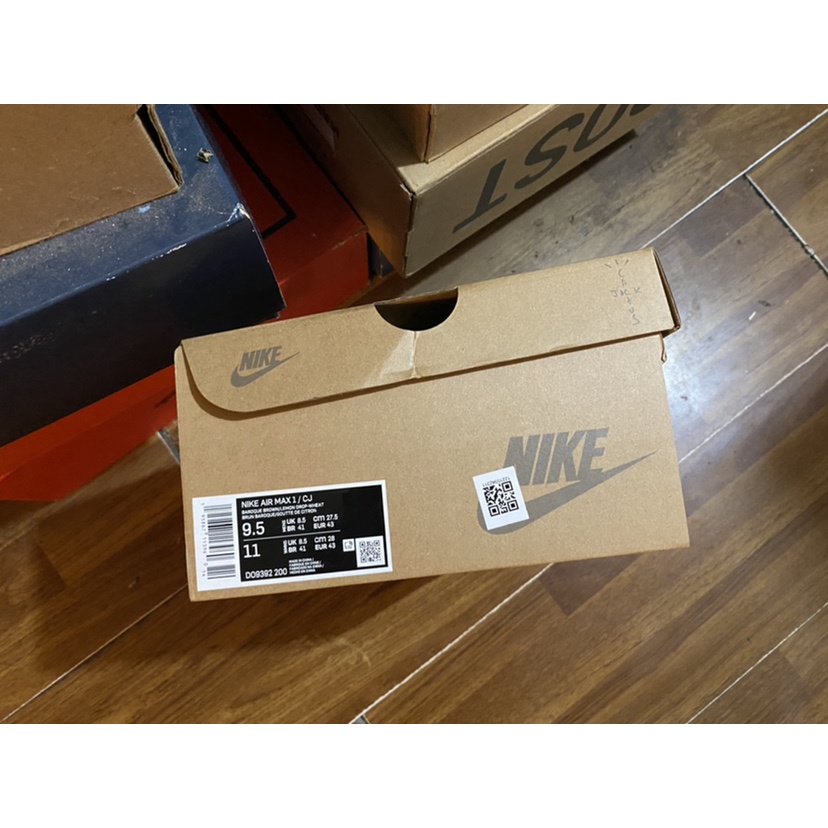 s oes รองเท้าผู้หญิงTravis Scott x Nike Air Max1 TS Joint Barb ข้าวสาลี ...