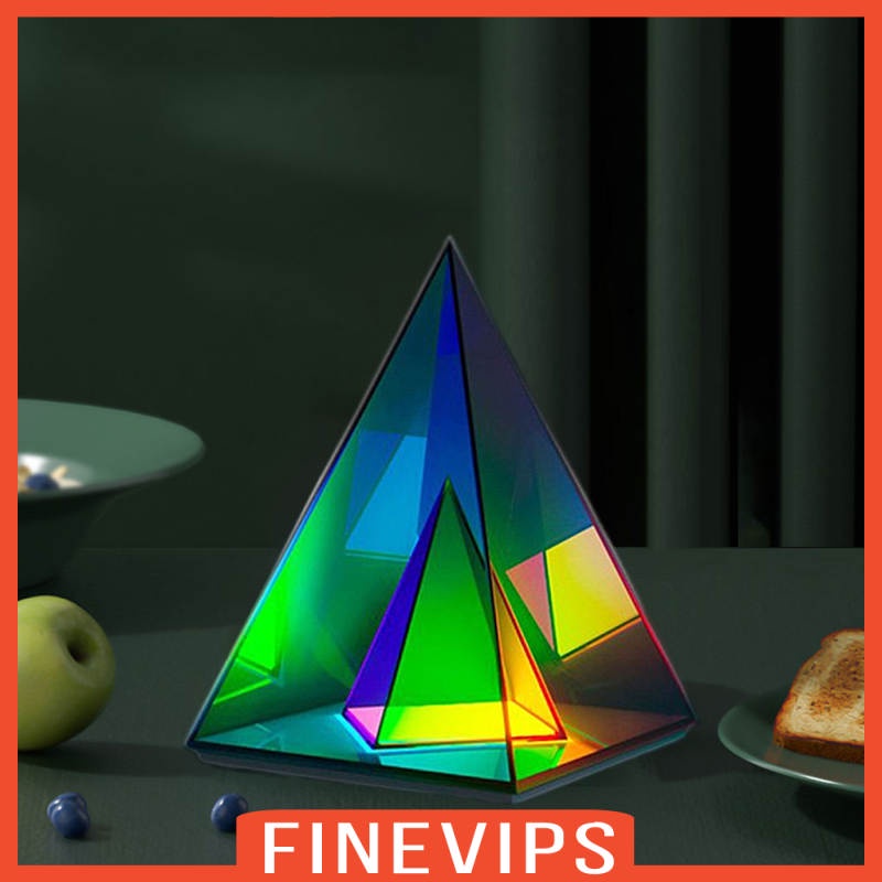 [FINEVIPS] Modern Triangle Table Lamp, Acrylic LED Night Light ...