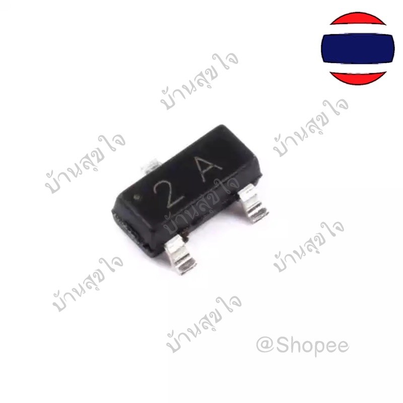 10PCS 2A SMD MMBT3906 MMBT3906LT1G 3906 2N3906 200mA 40V SMD transistor ...