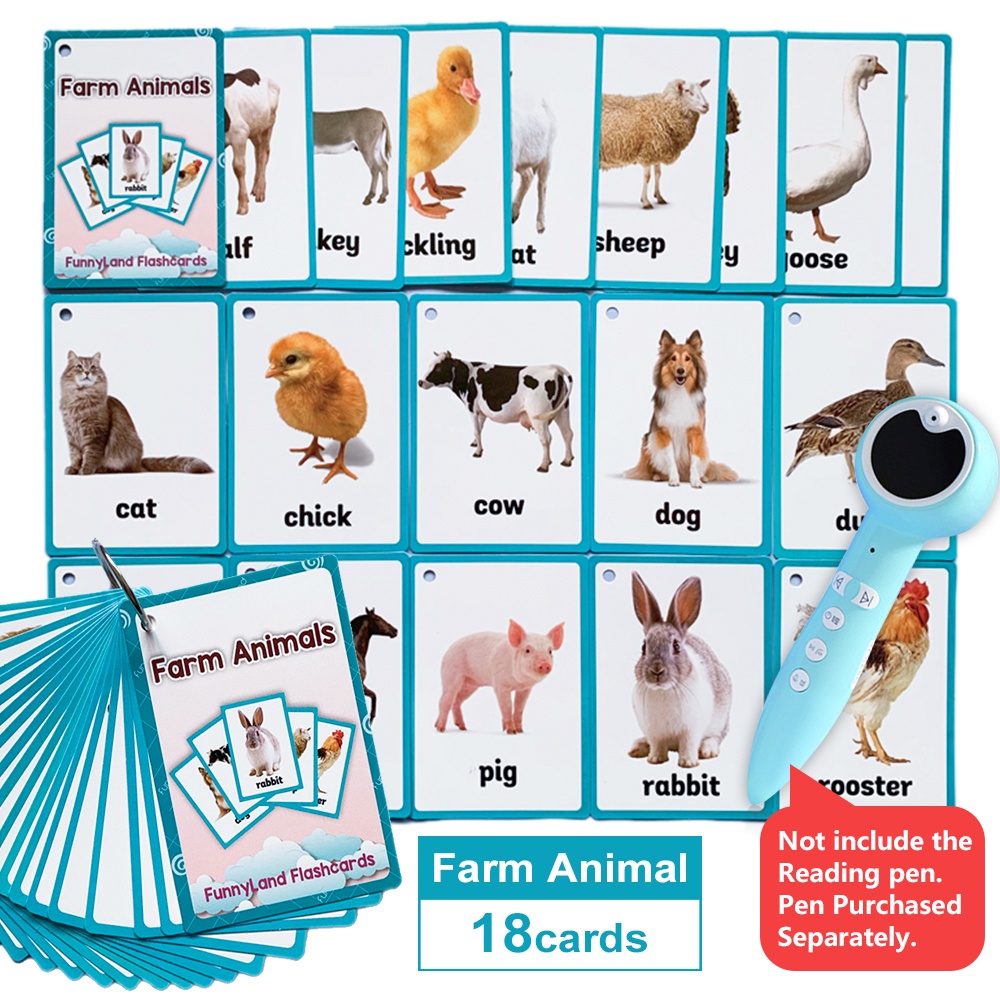 บัตรการศึกษาต้นKids Montessori Educativos Fun English Word Pocket Flash ...