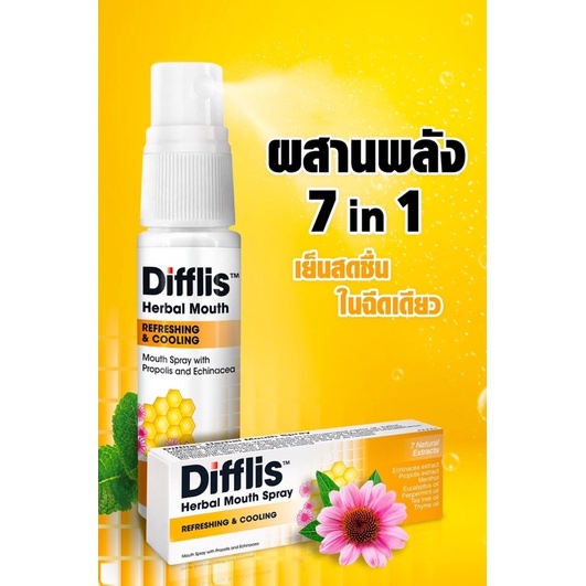 ส่งไว Difflis ดิฟฟลิส สเปรย์พ่นคอ ลดอาการระคายเคืองคอ มีฤทธิ์กำจัดเชื้อ | Shopee Thailand