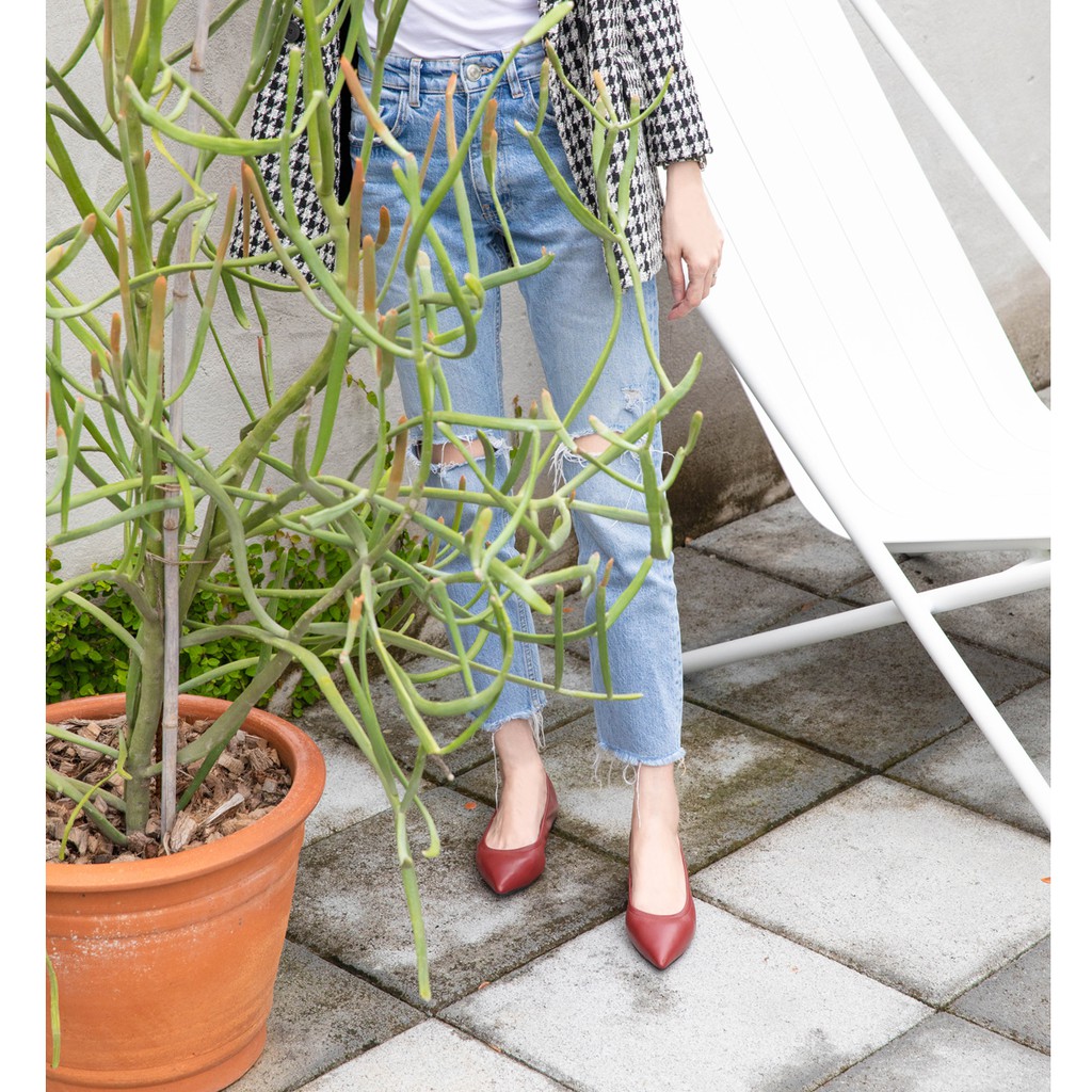 Sweet Palettes รองเท้าหนังแกะ Ida Ruby - sweetpalettes - ThaiPick