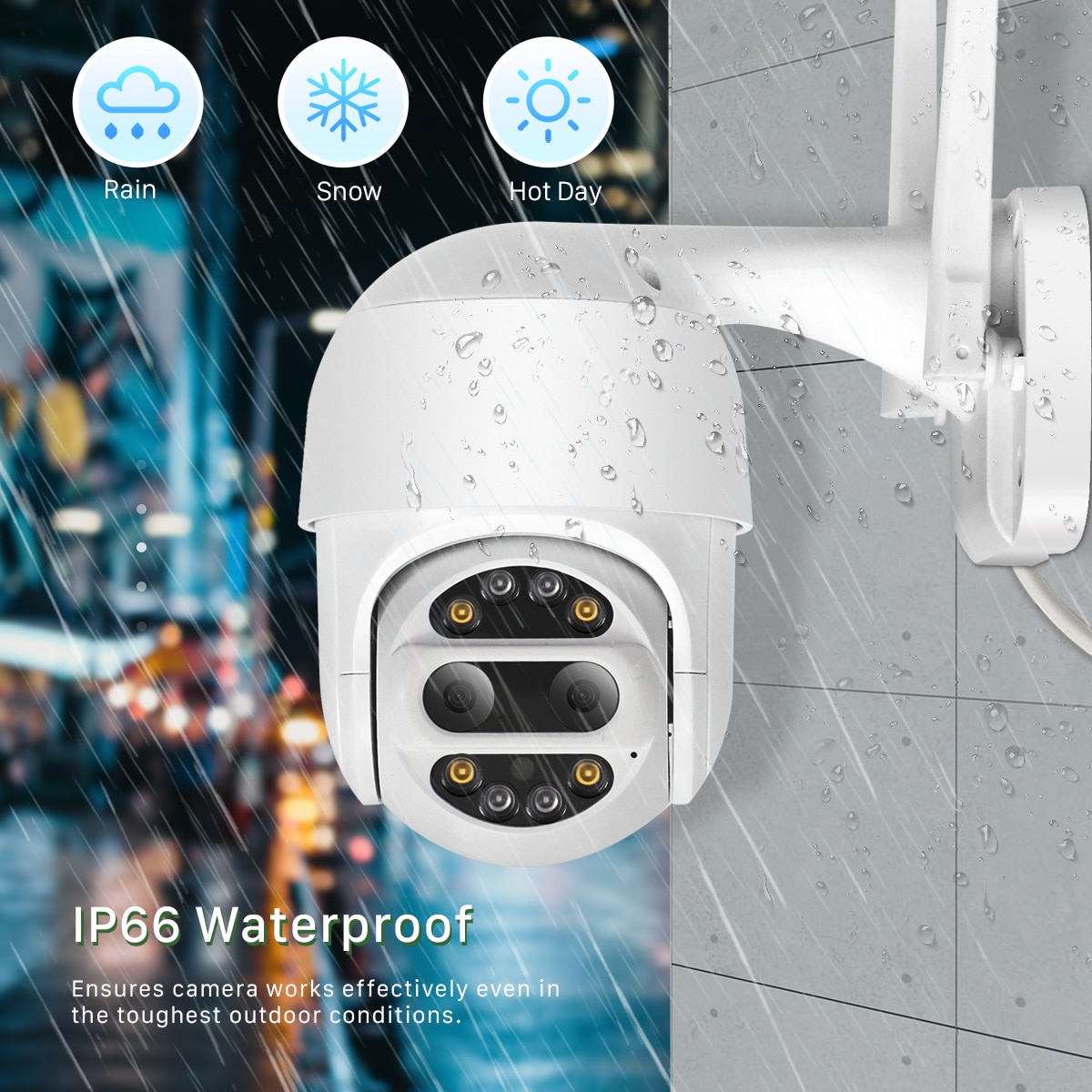 EVKVO - Dual-Lens - การติดตามอัตโนมัติ - Night Vision สีเต็มรูปแบบ ...