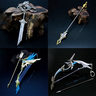 เกนชิน Anime Decor Genshin Impact Sword Keychains Weapon model Genshin ...
