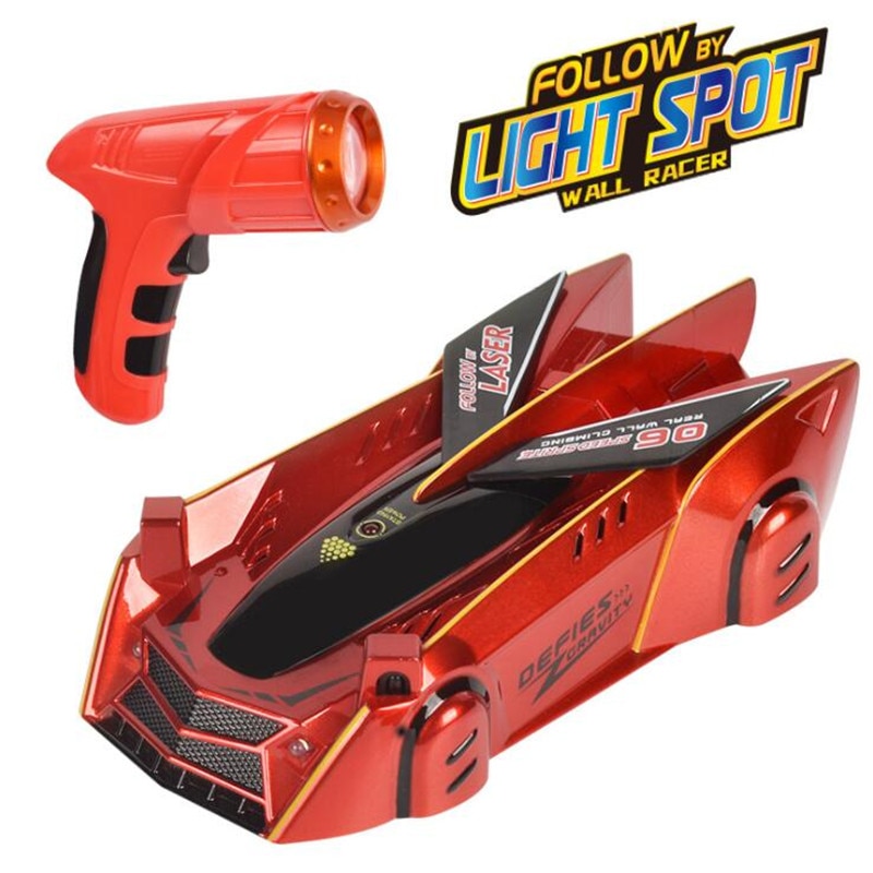 Remote Control Car Infrared Laser Tracking Wall Ceiling Climbing Stunt ...