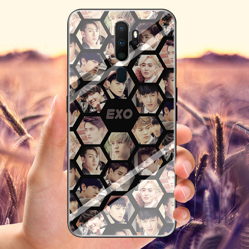 เคสโทรศัพท์มือถือพิมพ์ลาย Kpop Exo สําหรับ Oppo A3S A5 A5S A7 A37 A39 ...