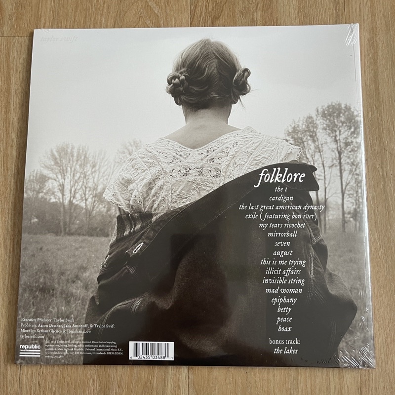 แผ่นเสียง Taylor Swift Folklore 2 Vinyl LP Album Deluxe Edition Brown In The Trees แผ่นเสียงมือ ...