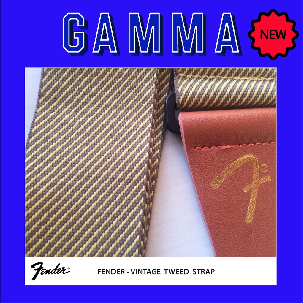 Fender Vintage Tweed Strap - สายสะพายกีต้าร์พรีเมี่ยม Fender Vintage ...