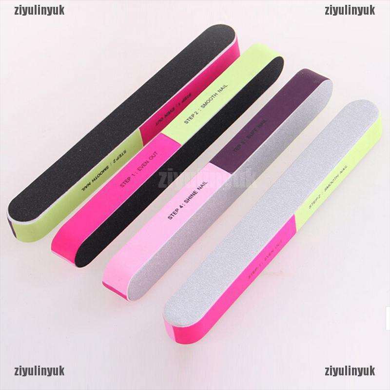 【ZIY】1/2pcs Nail Art Sanding Buffer Files Wearable Block For Manicure ...