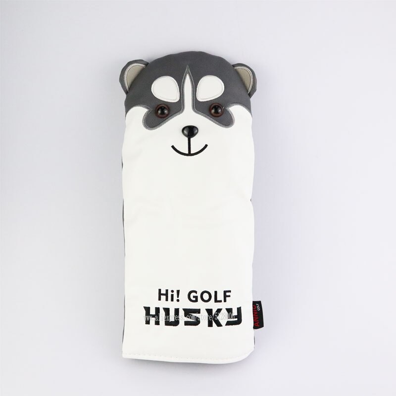 Golf Club 1 3 5 Wood Headcovers Husky Driver Fairway Woods cover PU ...