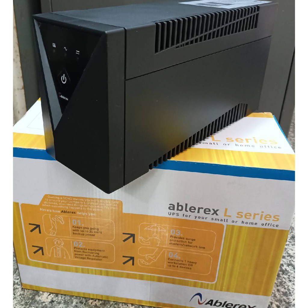 UPS (เครื่องสำรองไฟฟ้า) ABLEREX 800LSX (800VA / 480W) | Shopee Thailand