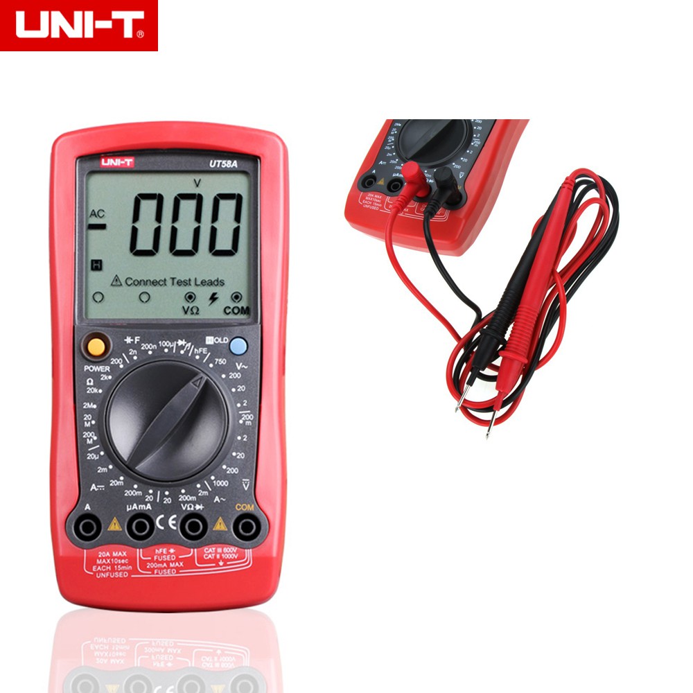 UNI-T UT58A/UT58B/UT58D/UT58C/UT58E Manual Range General Digital ...
