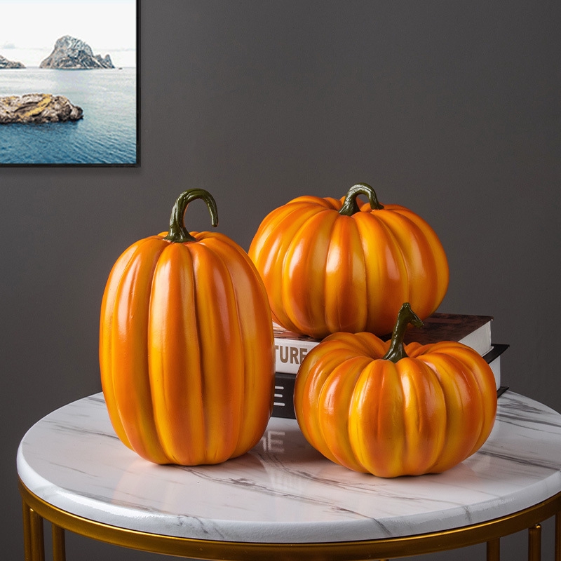 Resin Pumpkin Crafts Decoration Office Home Christmas Halloween Living ...