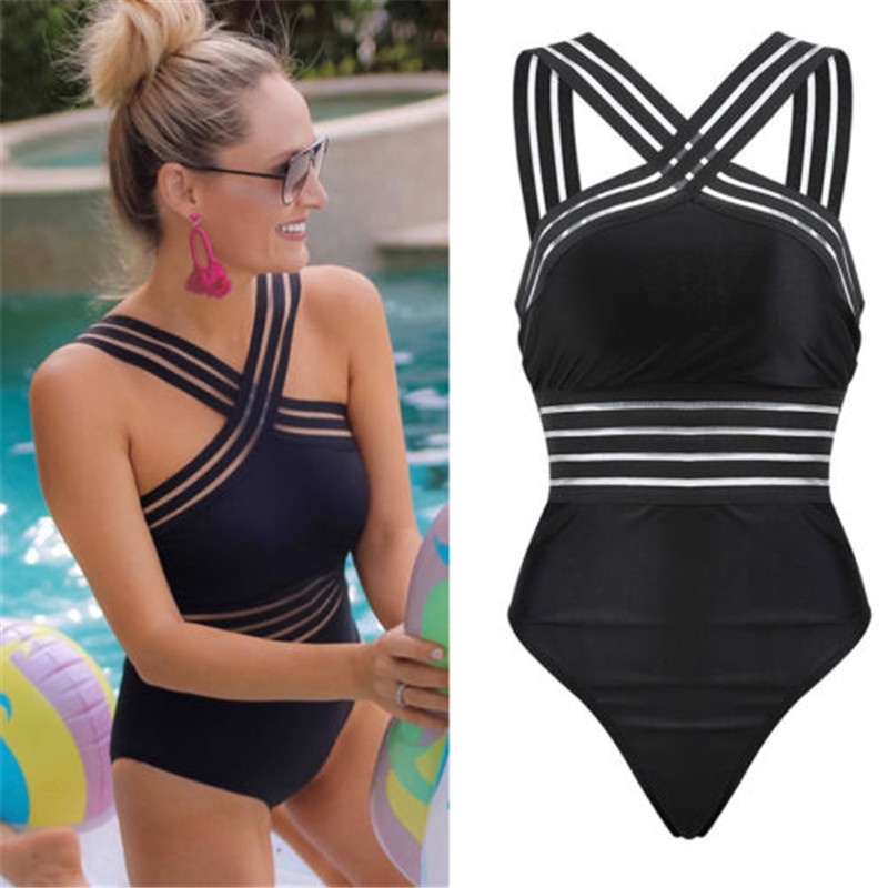 ชุดว่ายน้ำ2021 Newest Women Swimsuits One Iece Swimwear For Lady High
