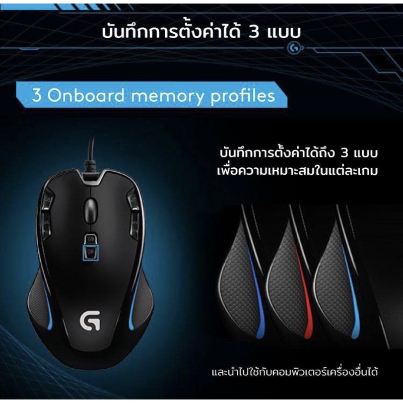 Logitech G300s Gaming Mouse ประกันศูนย์ไทย ของแท้????% - supersplashv9 - ThaiPick