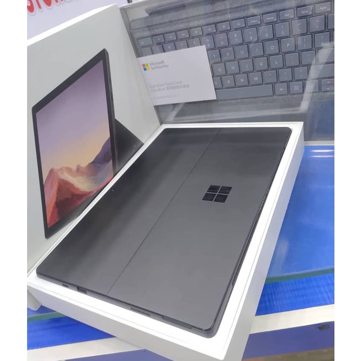 Microsoft Surface Pro 7 Black with keyboard 10th Gen intel core i7 ...