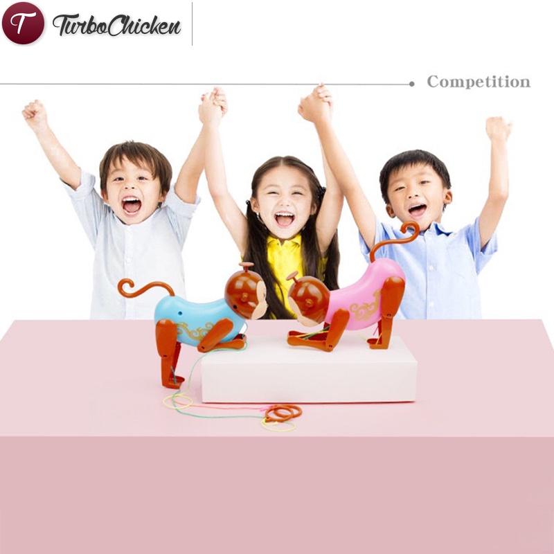 Climbing Rope Monkey Toy Mechanical Wind up Toy with Sound Effect Gift ...