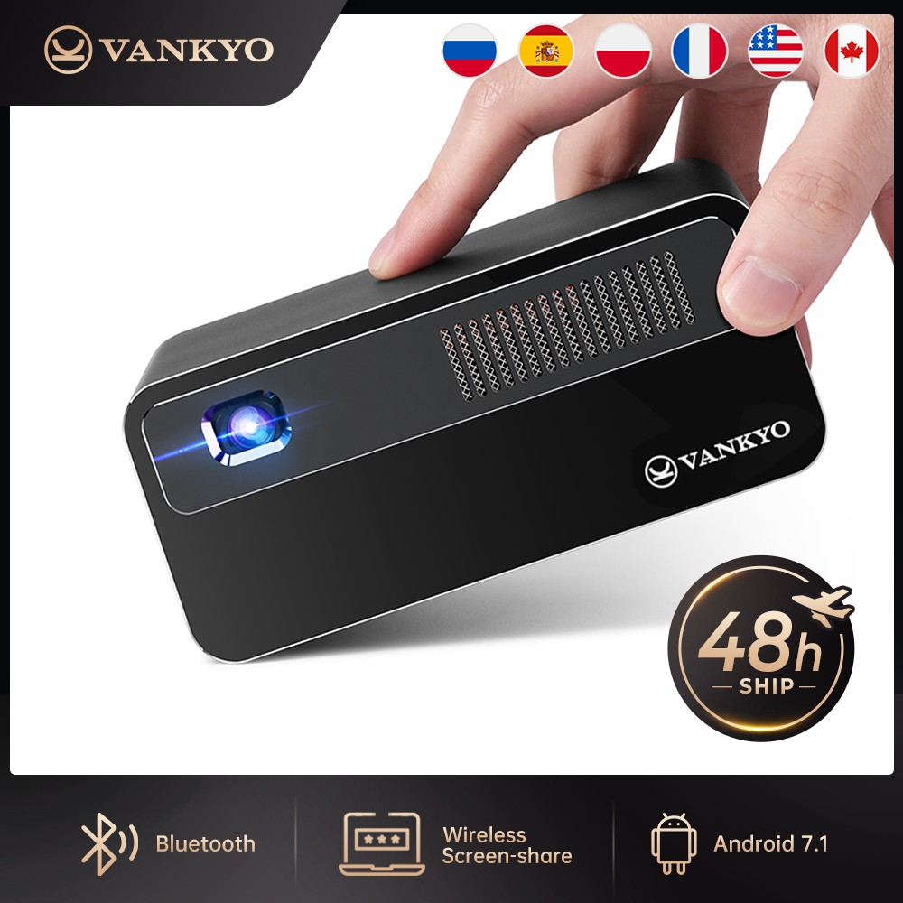 VANKYO GO300 DLP Projector Android 7.1 Smart Wi-Fi DLP Mini ProjectorWi ...