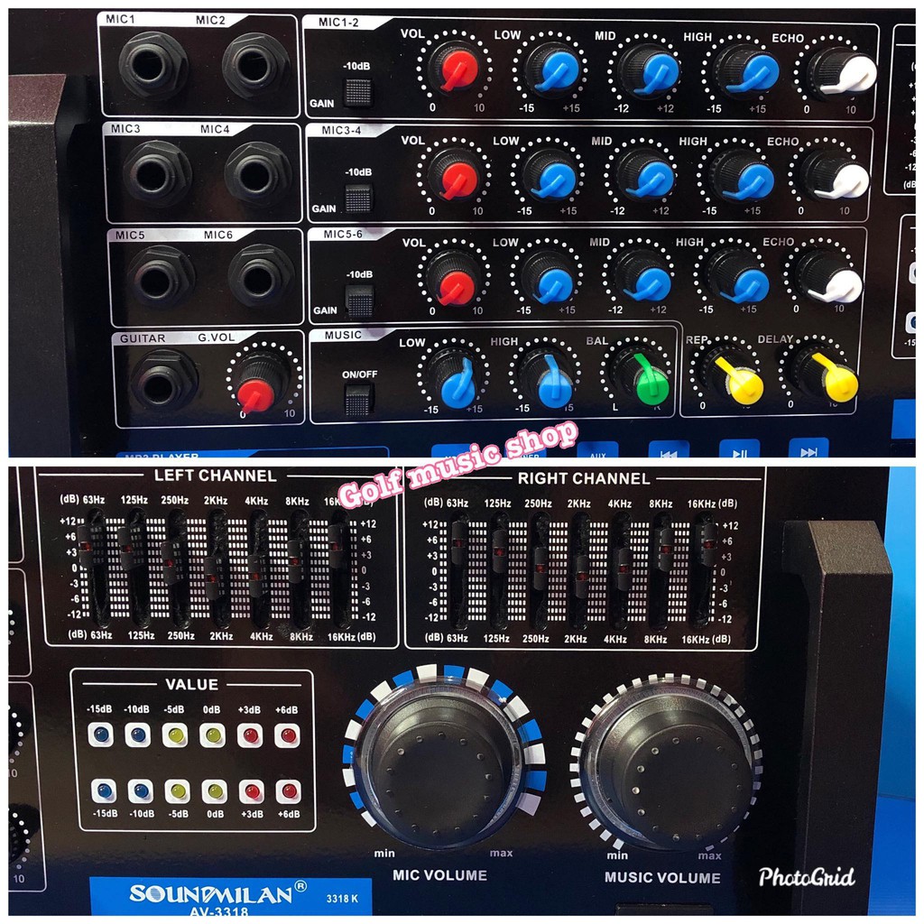 POWER AMPLIFIER AV-3318 K เพาเวอร์แอมป์ขยายเสียง แอมป์ขยายเสียง มี ...