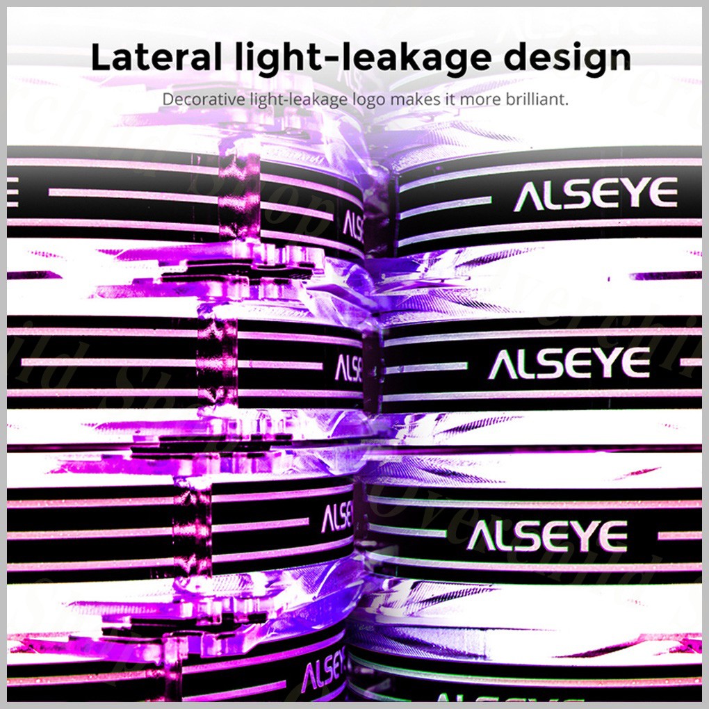 ชุดพัดลมใส LED 3ชิ้น(12cm.) รองรับ ARGB และ ปุ่มควบคุมแสงไฟ ALSEYE M120 ...