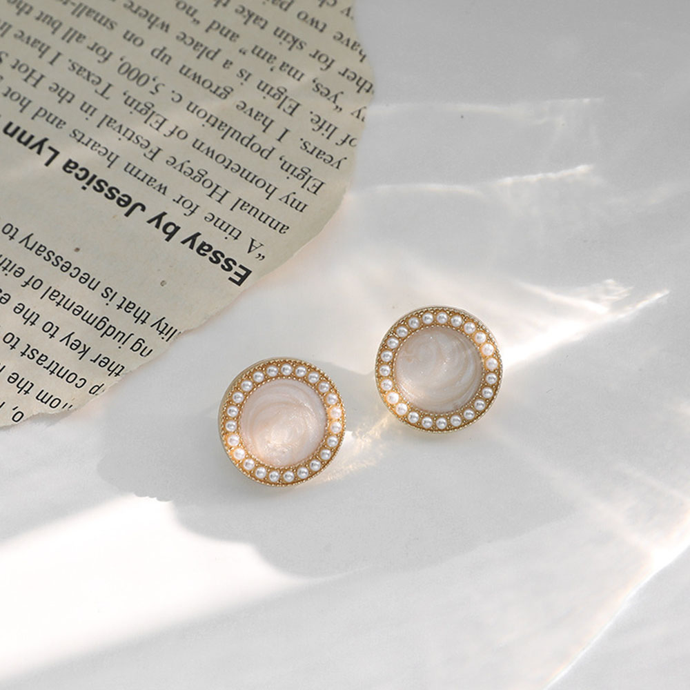 cod woman fashion retro Pearl Earrings wild elegant Personality mini ...