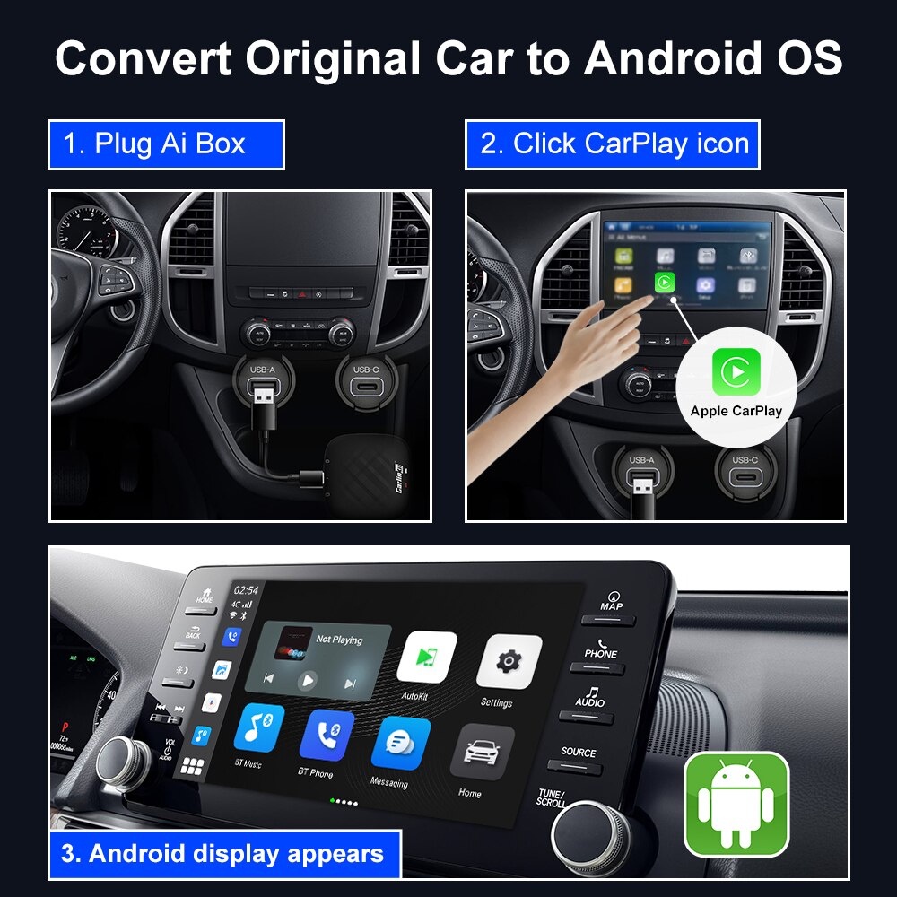 Car Ai Droid master สำหรับวิทยุเดิมติดรถที่มี carplayแบบเสียบสายมาจาก ...