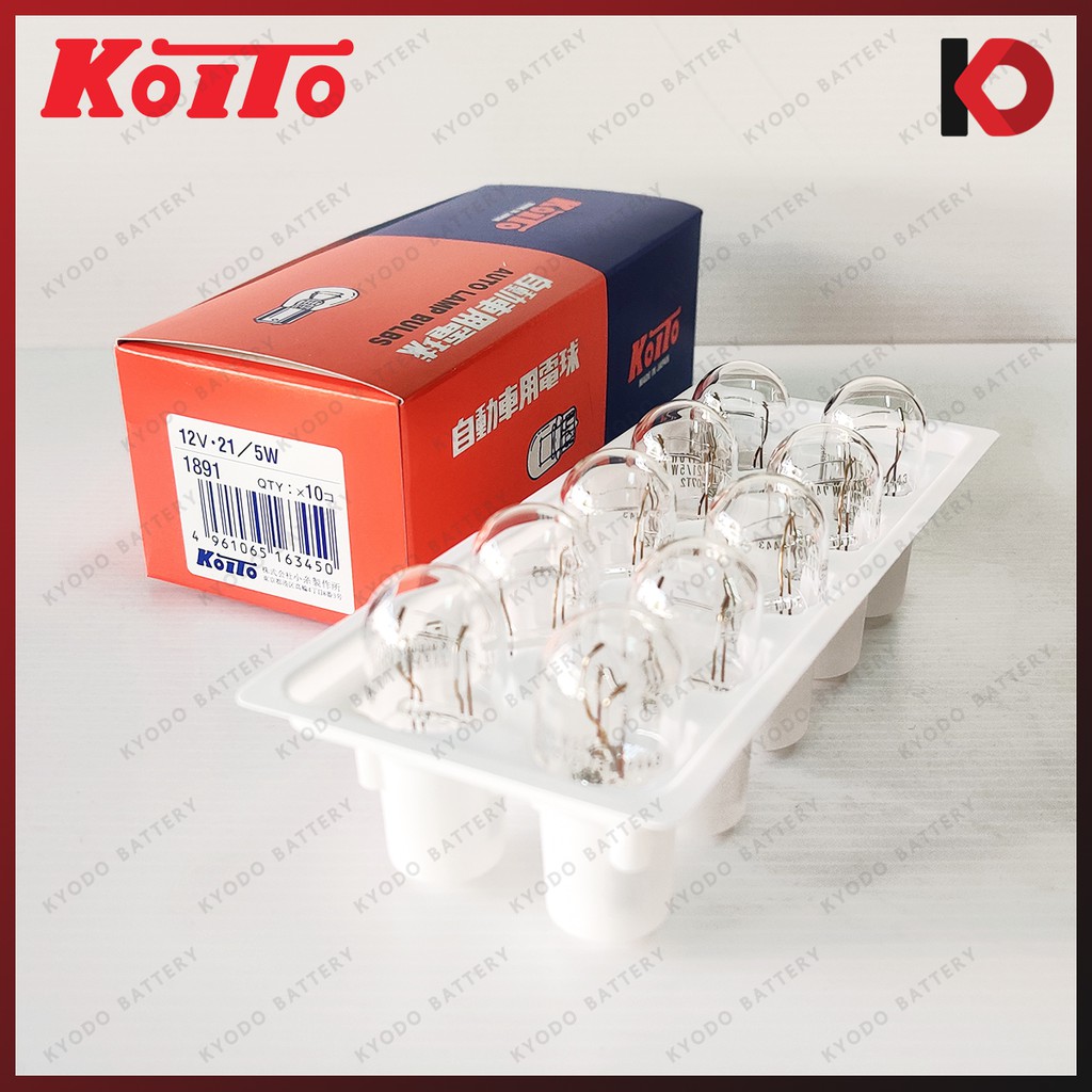 (10 ดวง/กล่อง) หลอดไฟ T20 12V 21/5W 2จุด(2ไส้) #1891 หลอดไฟเสียบ หลอดไฟท้าย หลอดไฟเบรค หลอดไฟถอย ...